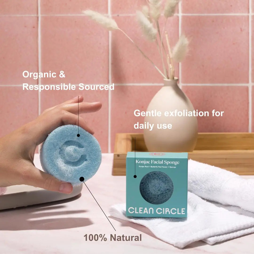 Konjac Facial Sponge - Zero Waste - Clean Circle – Clean Circle
